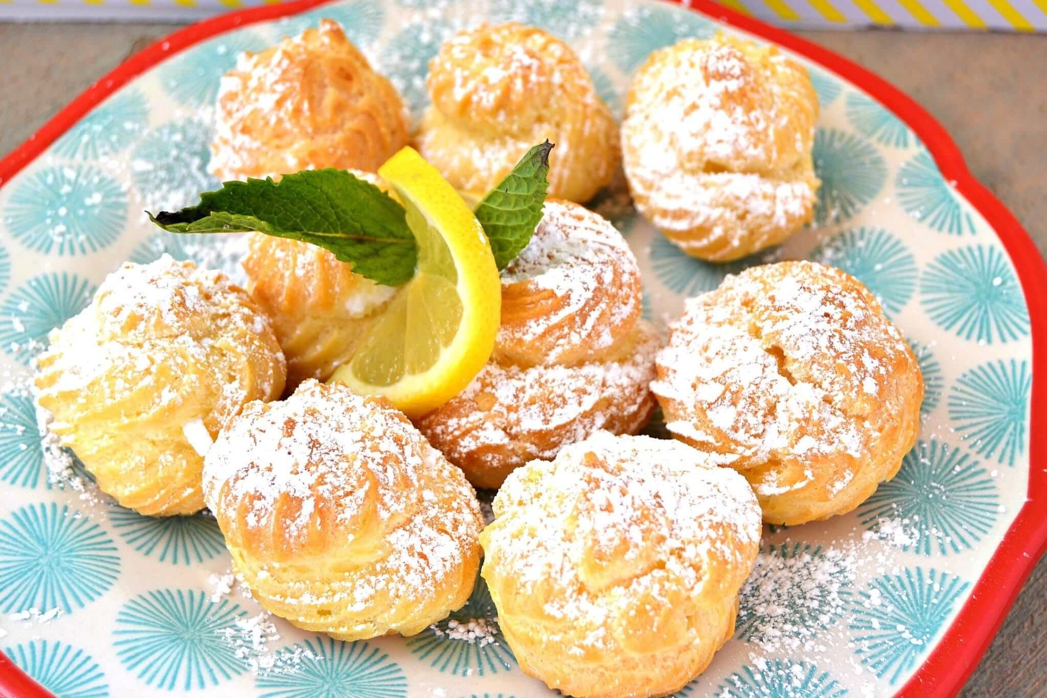 Zesty Lemon Cream Puffs - Lou Lou Girls