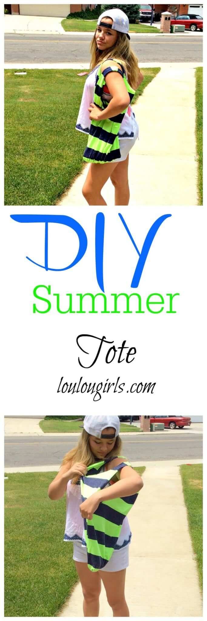 Easy DIY Summer Tote - Lou Lou Girls